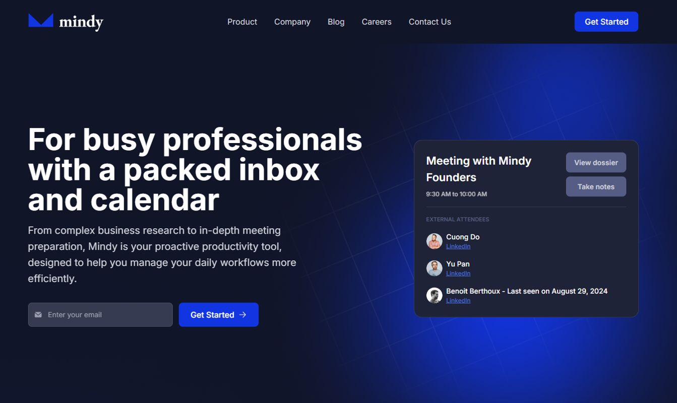 Mindy AI - AI Agent Details