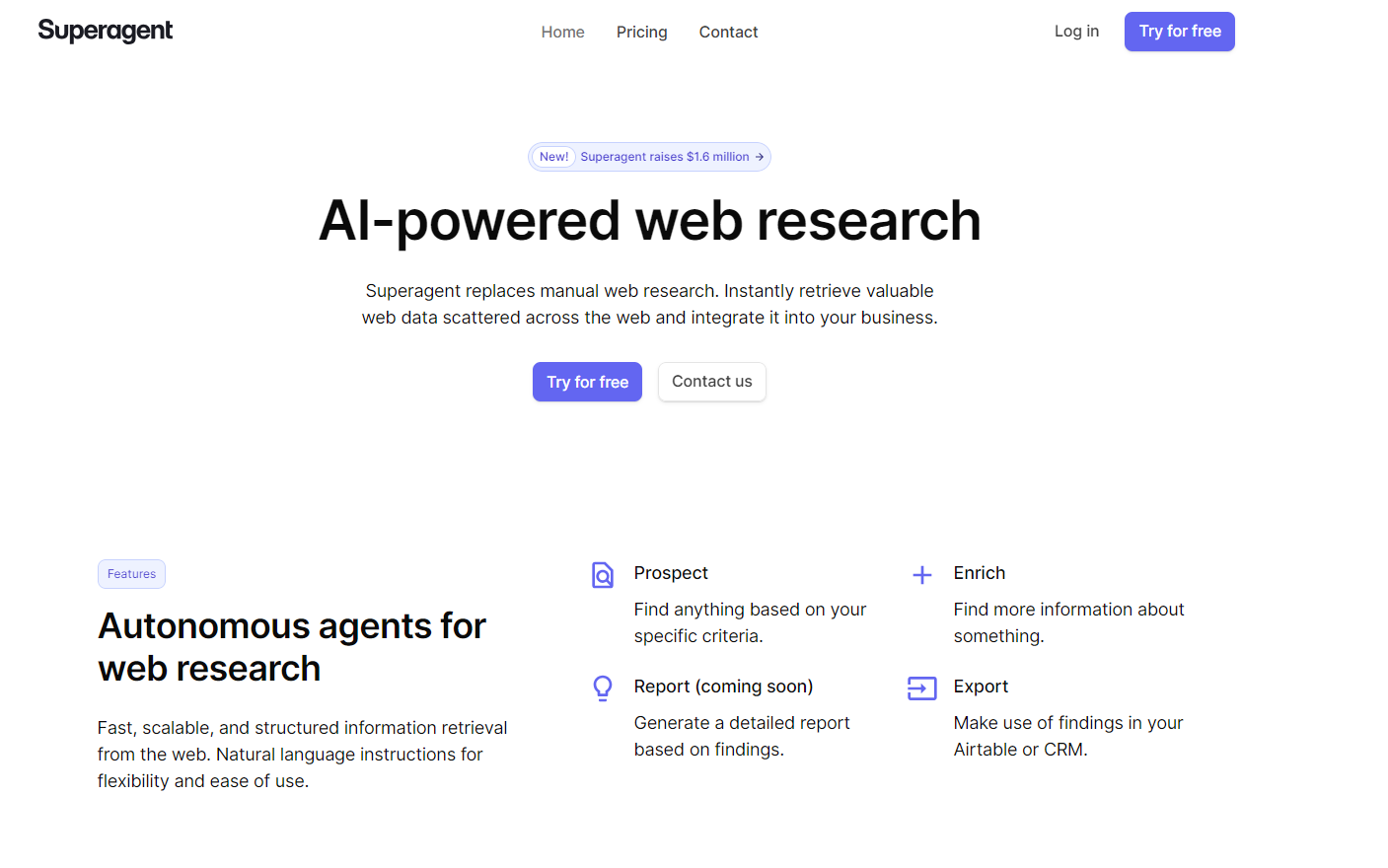 Superagent - AI Agent Details