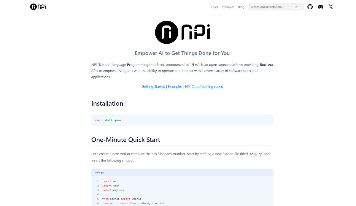 NPi AI - AI Agent Details