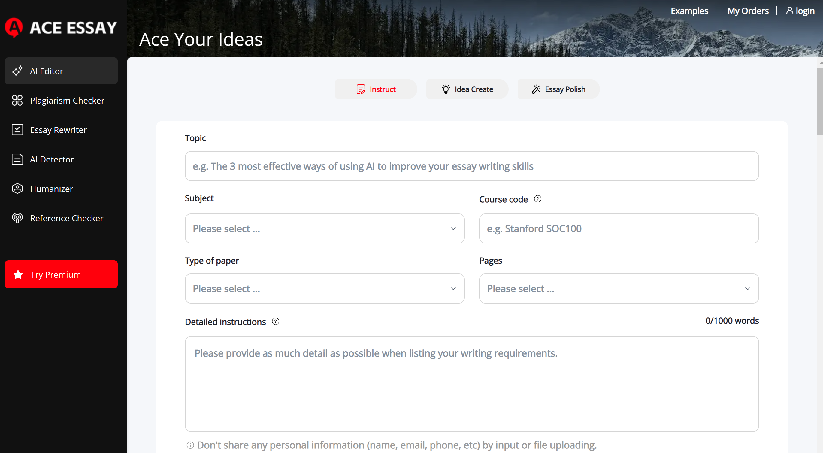 AceEssay - Writing Editing - All The AI Tools