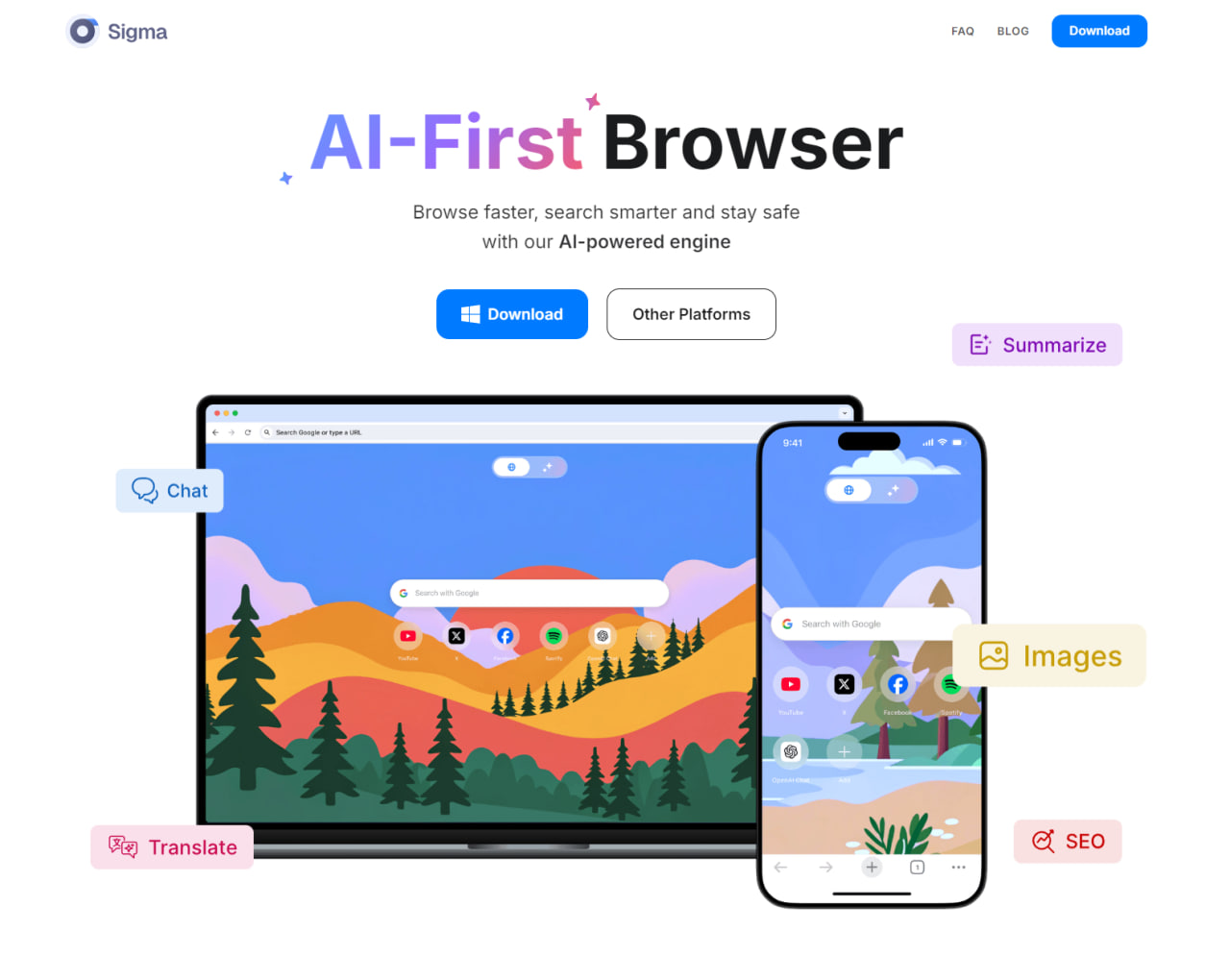 Sigma AI Browser - Personal Assistance - All The AI Tools