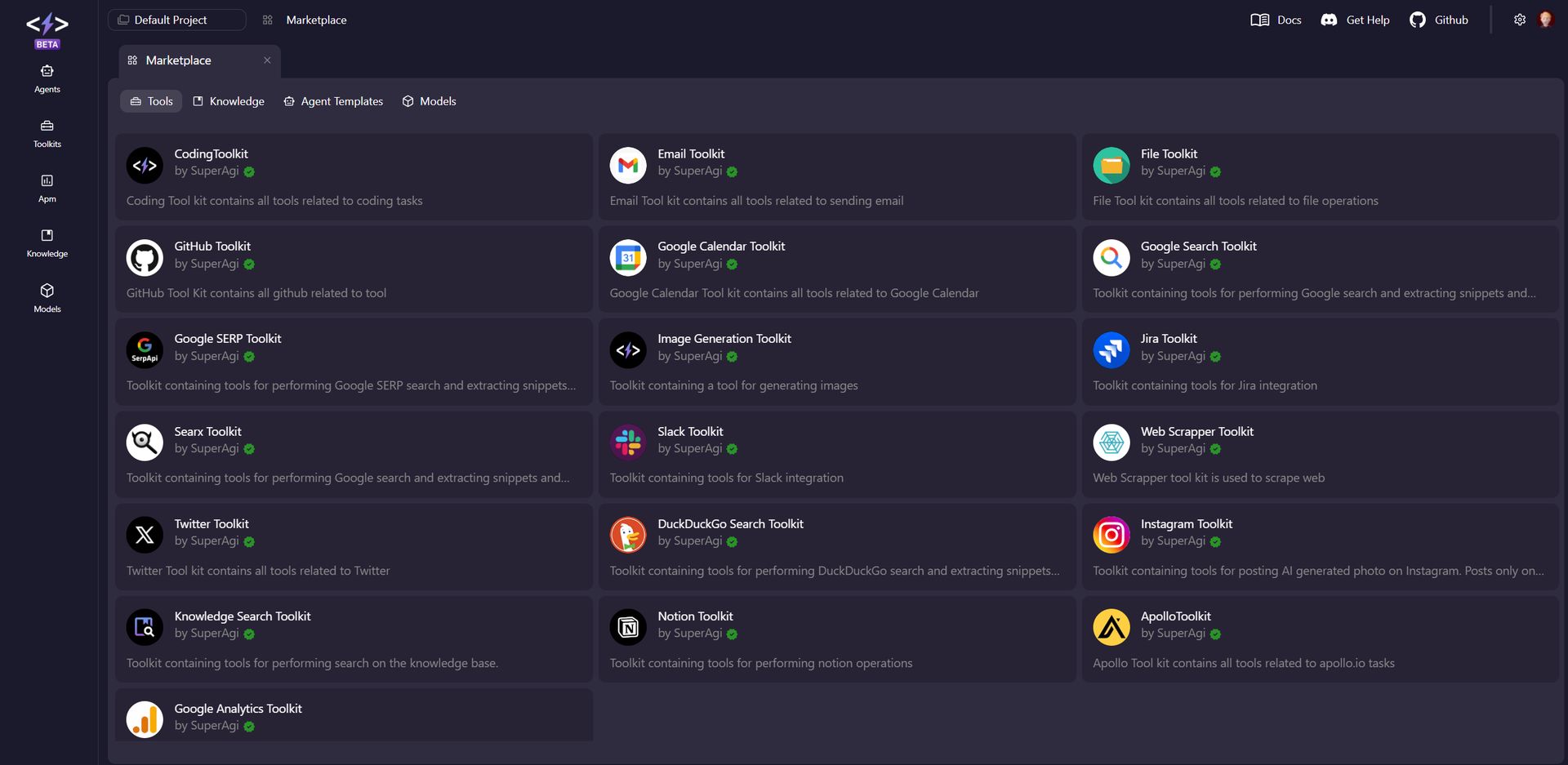 SuperAGI Cloud - AI Agent Details