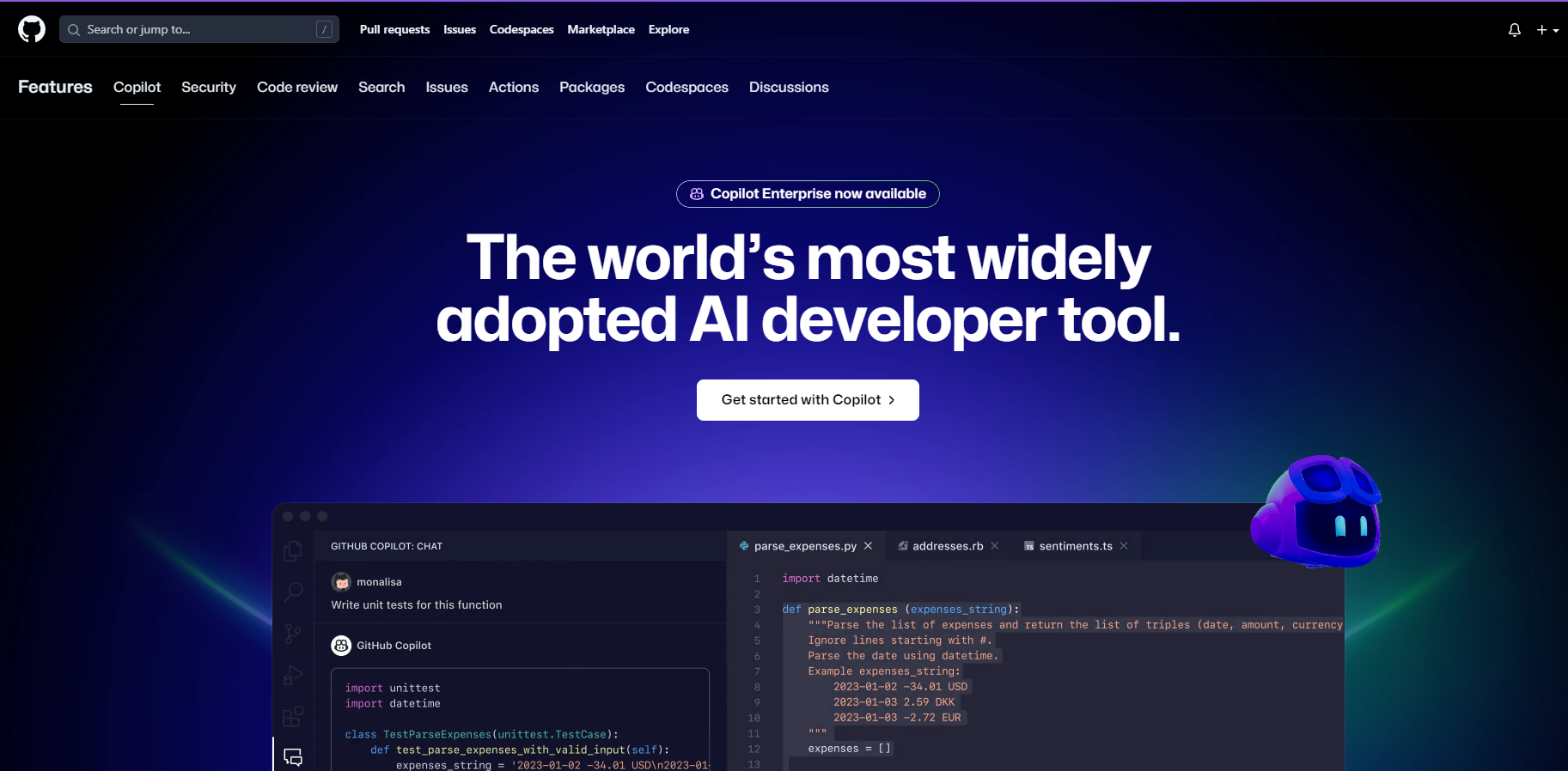 GitHub Copilot - AI Agent Details