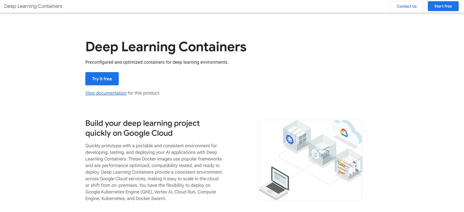 Google Deep Learning Containers - AI Agent Details