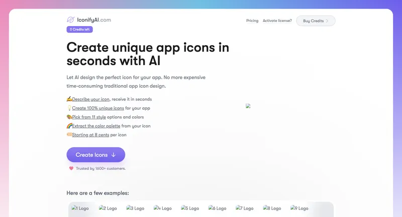 IconifyAI: The Ultimate AI Icon Generator for Your Bran